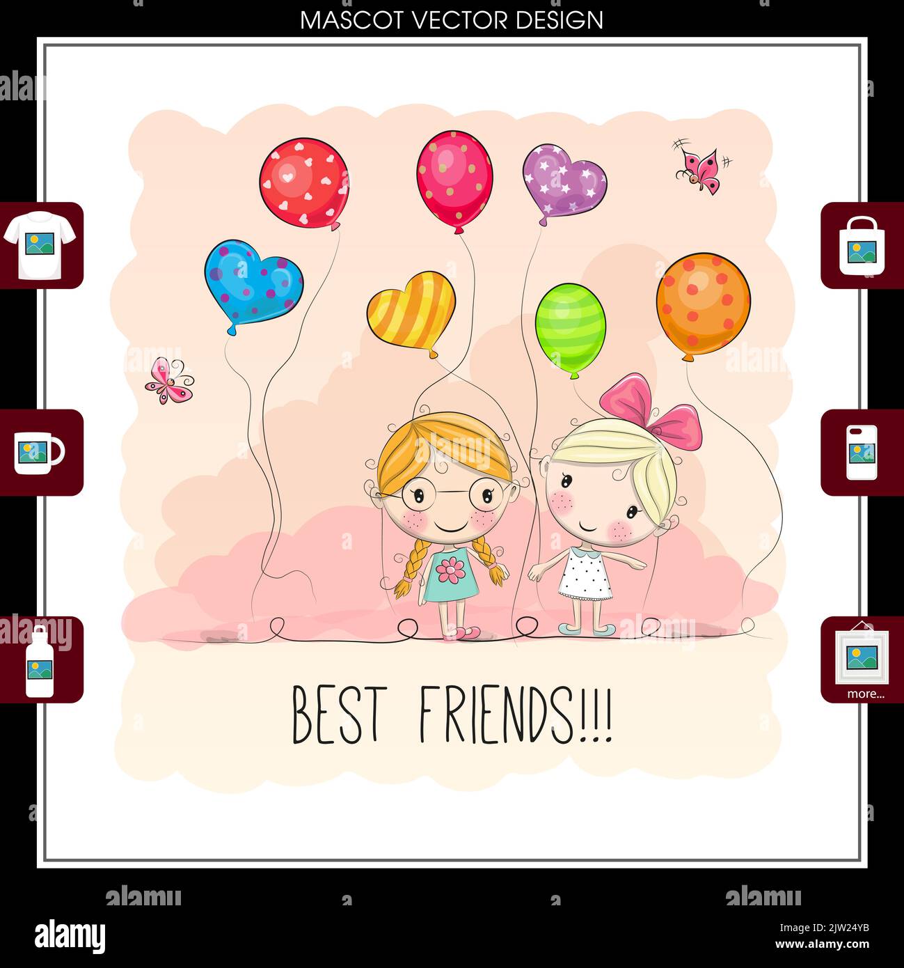 Girl mascot hi-res stock photography and images - Alamy