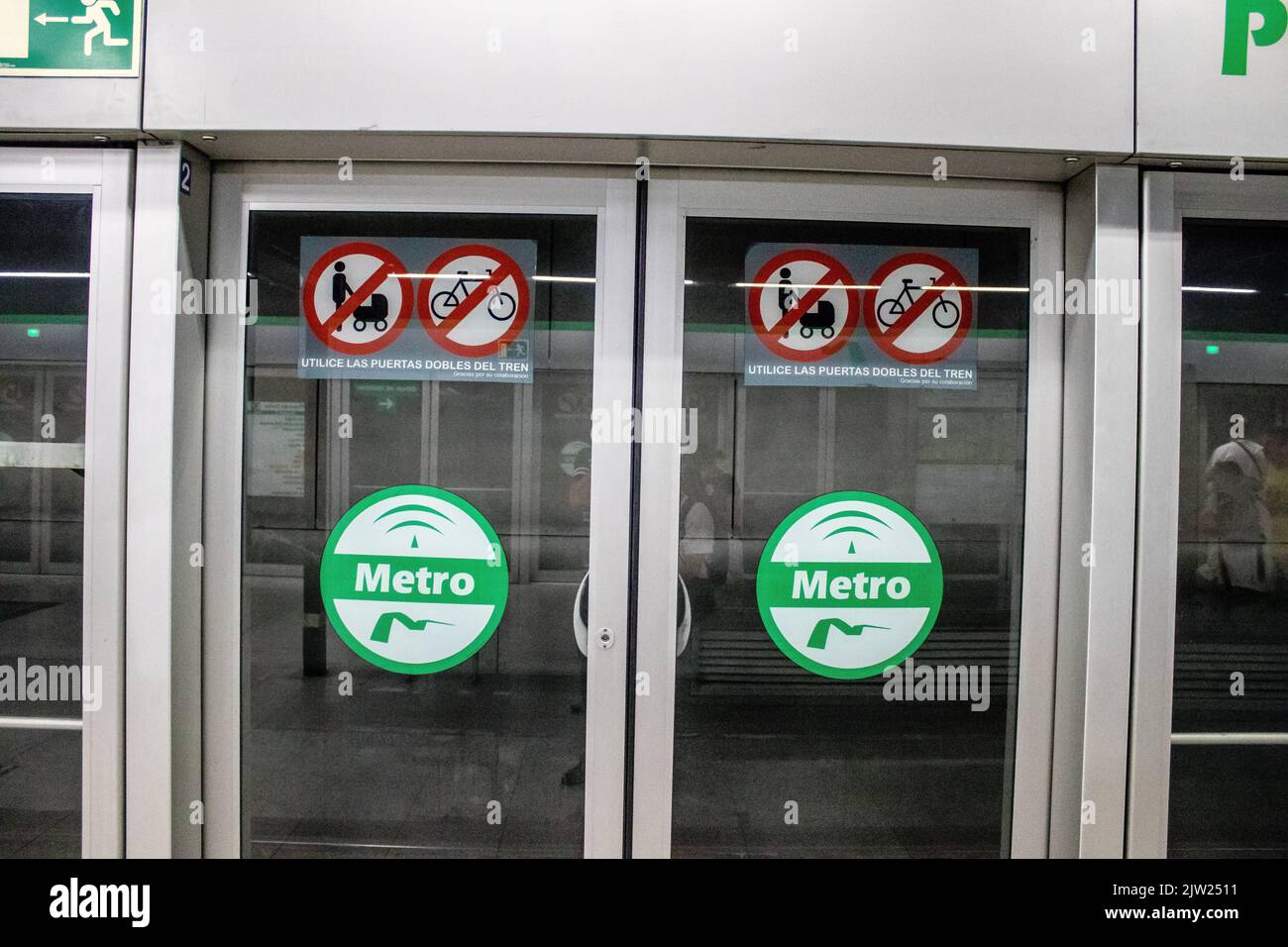 Seville, Spain - September 01, 2022 The Seville metro is a public ...