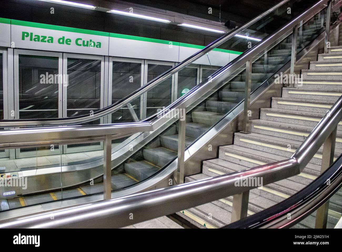 Seville, Spain - September 01, 2022 The Seville metro is a public ...