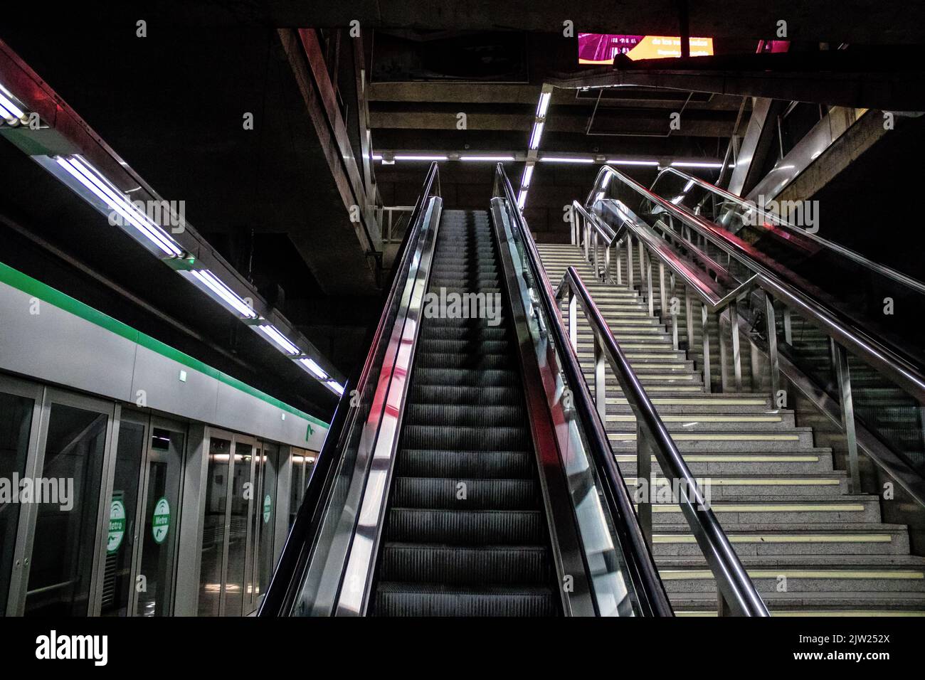 Seville, Spain - September 01, 2022 The Seville metro is a public ...