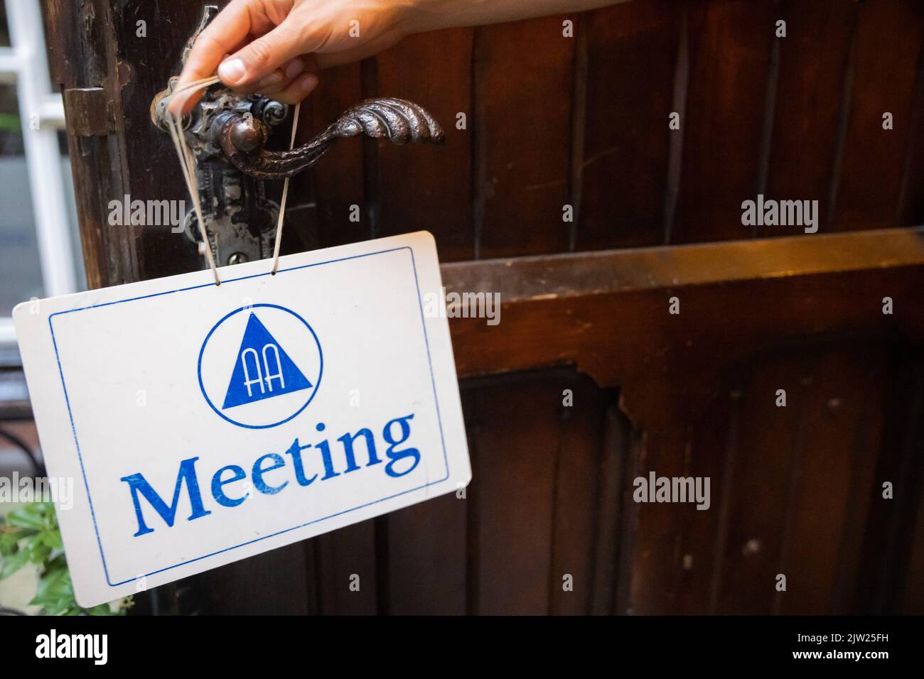 Aa meeting sign hi-res stock photography and images - Alamy