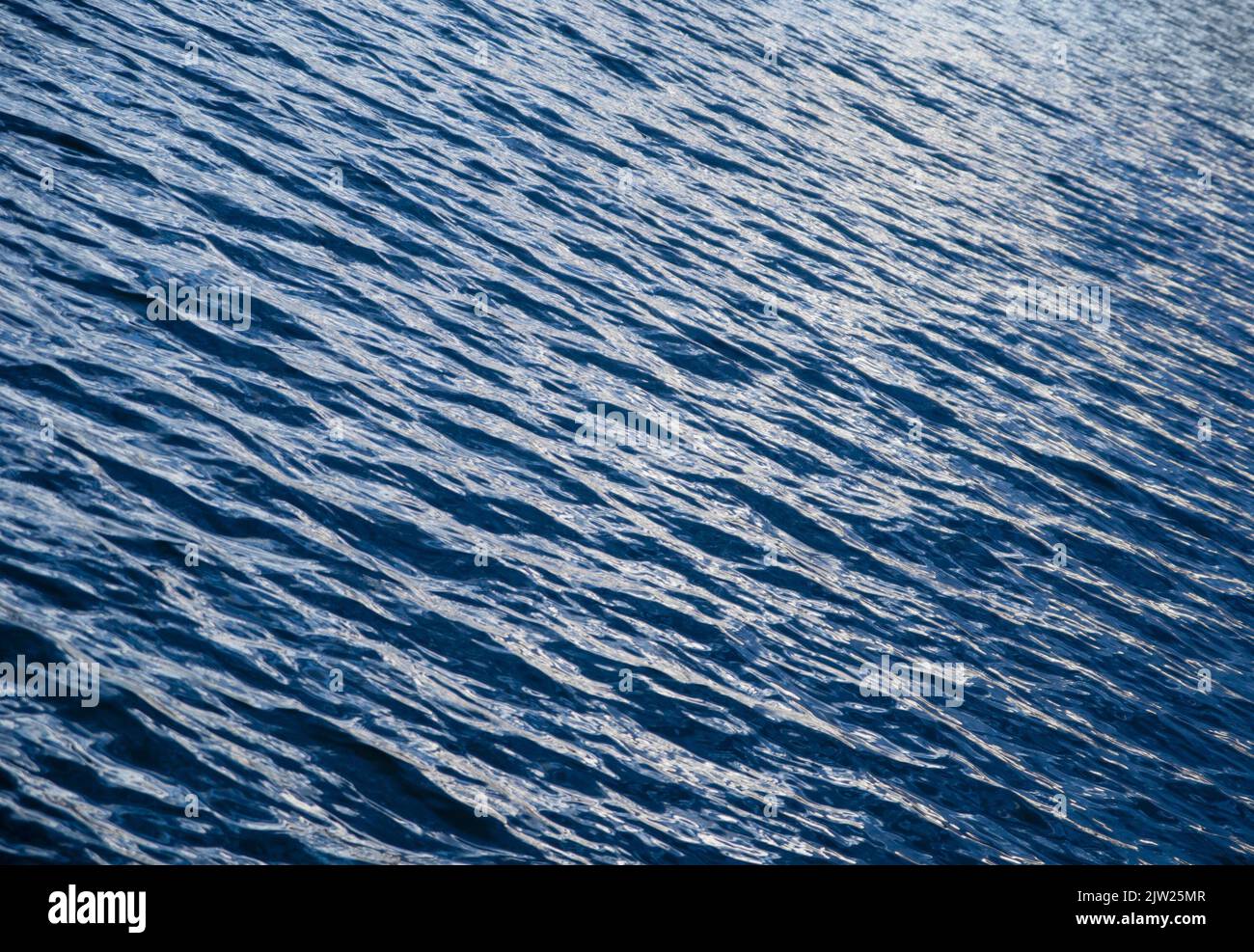 Sea surface with beautiful blue colour and waves in Croatia Stock Photo ...