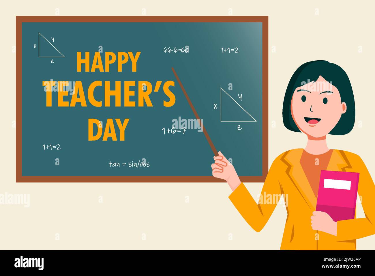 Happy teachers Stock Vector Images - Alamy