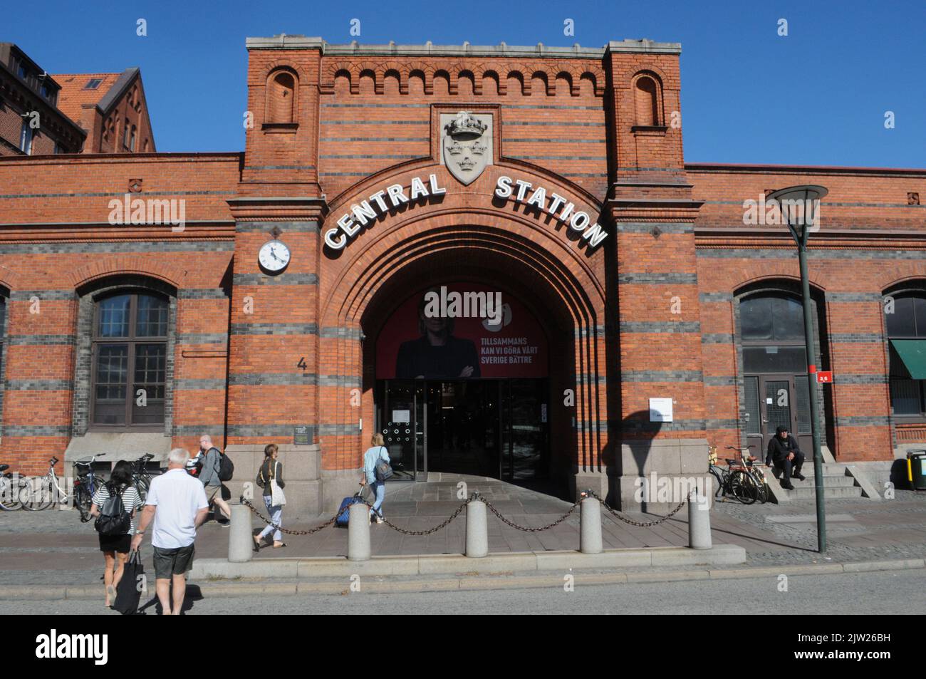 Malmo /Sweden/02 September 2022/Malmo main strain sttion enterial view ...