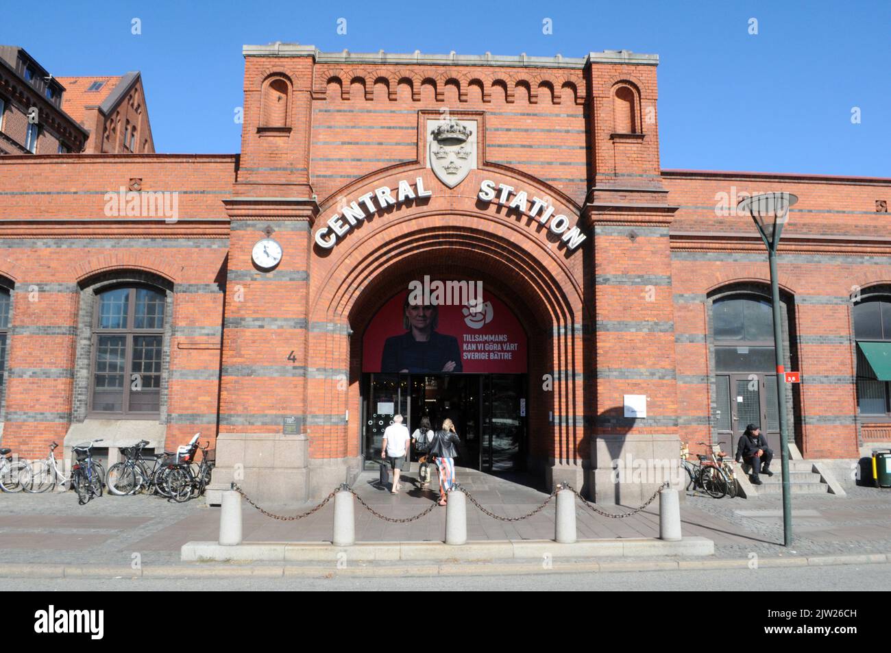 Malmo /Sweden/02 September 2022/Malmo main strain sttion enterial view ...