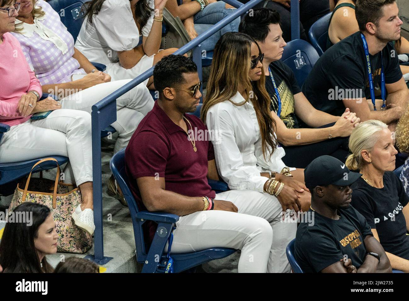 New York, NY - September 2, 2022: Russell Wilson and Ciara attend 3rd ...