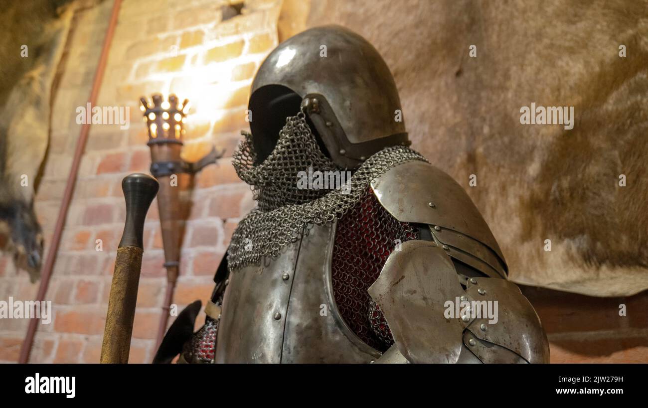 metal armor close-up. medieval knight armor Stock Photo - Alamy
