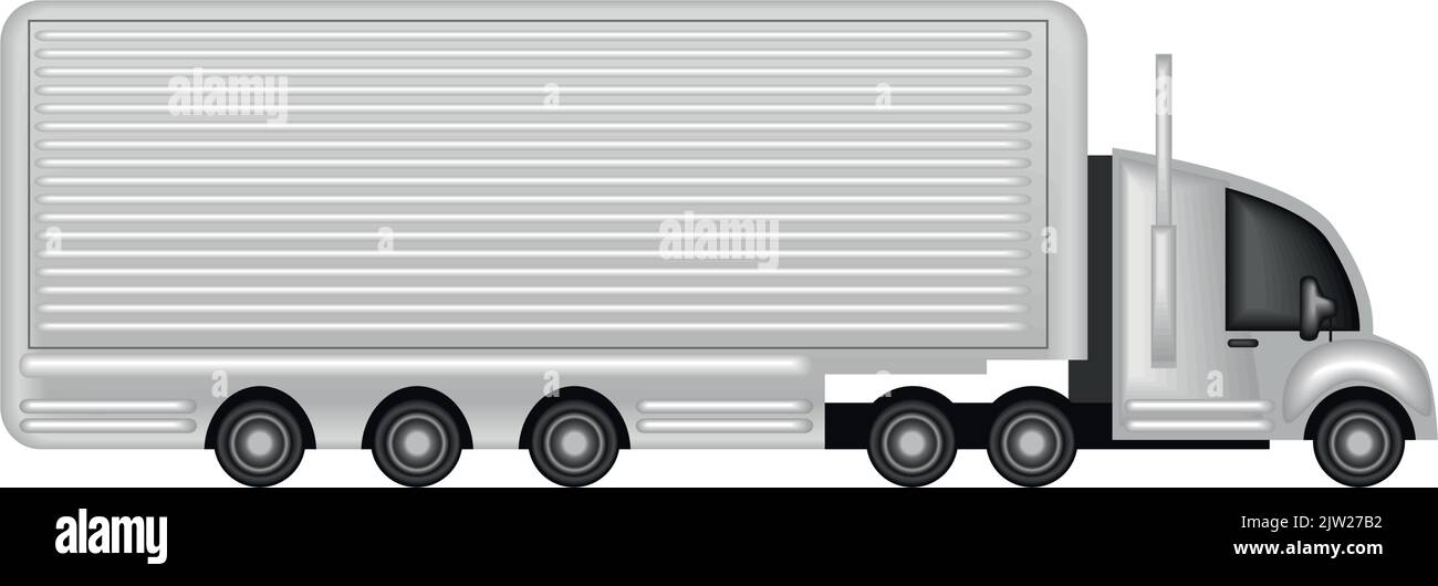cargo truck mockup Stock Vector Image & Art - Alamy
