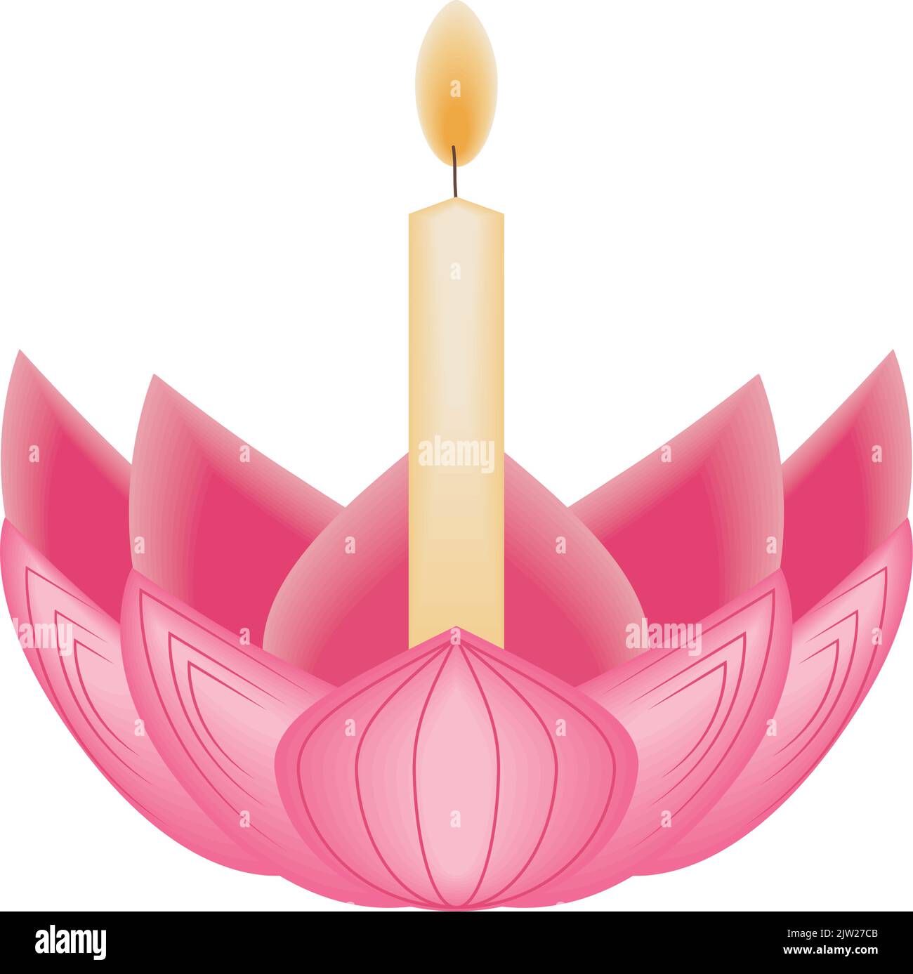 Lotus flower flame illustration Stock Vector Images - Alamy