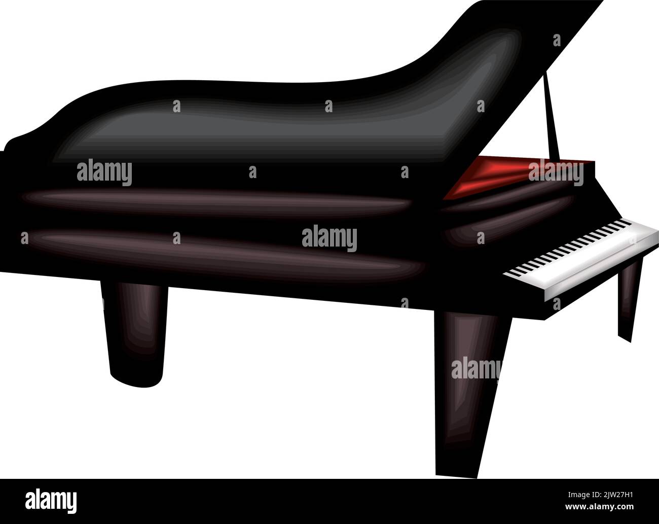 realistic piano instrument Stock Vector Image & Art - Alamy