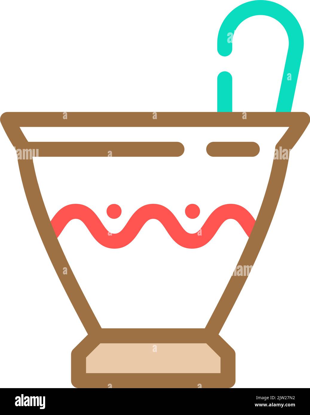 antique clay crockery color icon vector illustration Stock Vector Image ...