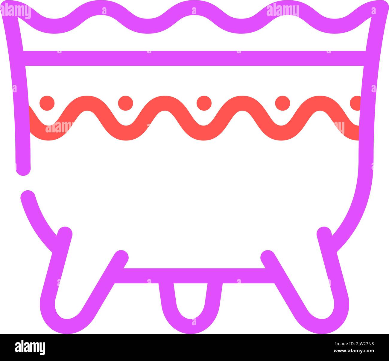 decoration clay crockery color icon vector illustration Stock Vector ...