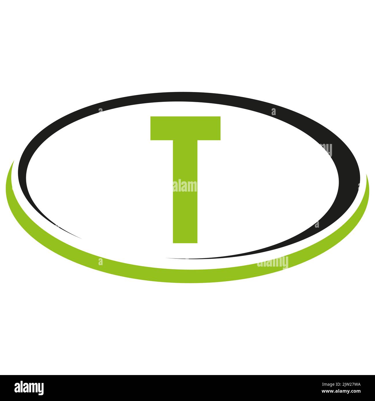 T logo simple design isolated on white background. vector illustration ...