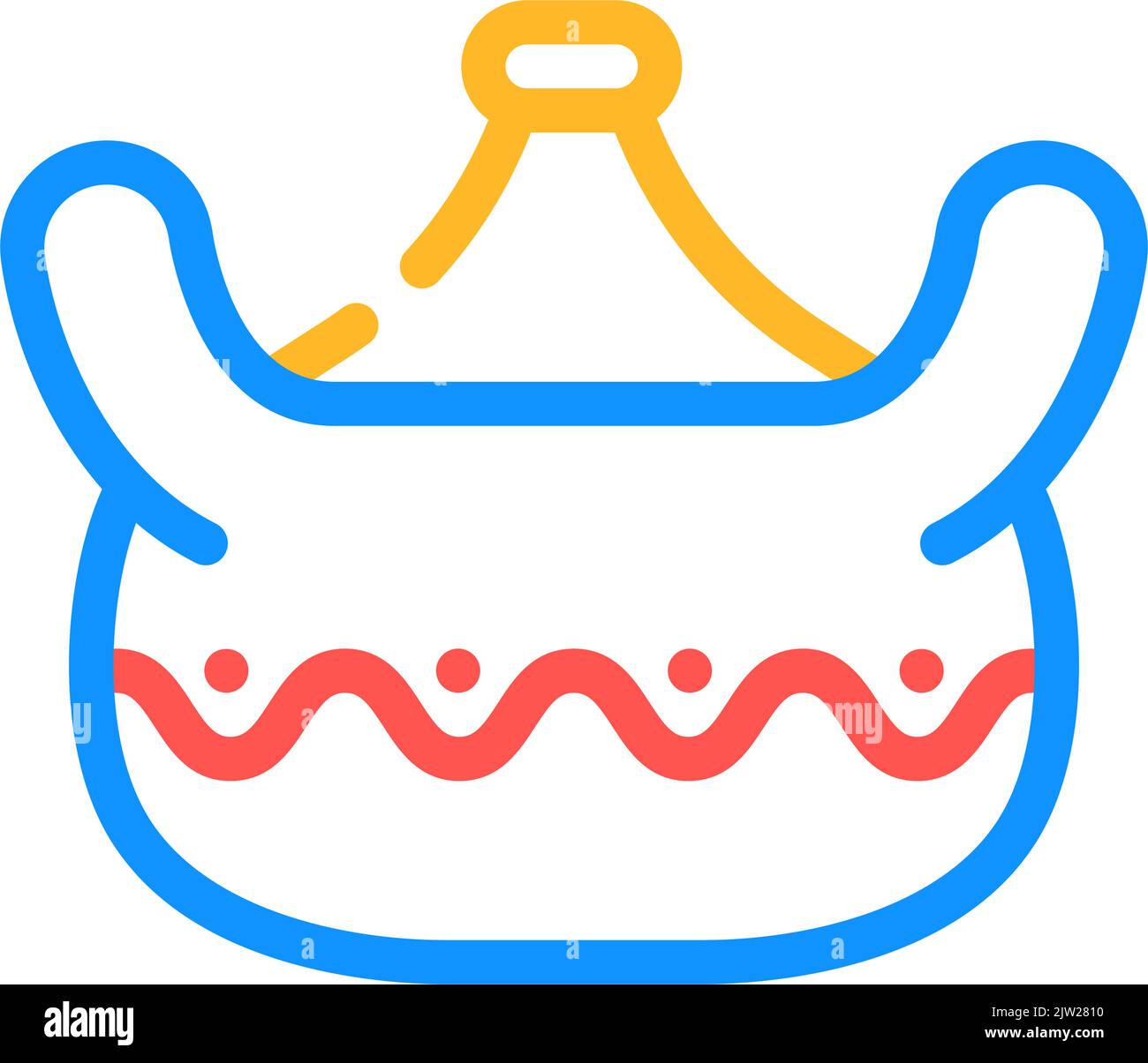 handmade clay crockery color icon vector illustration Stock Vector ...