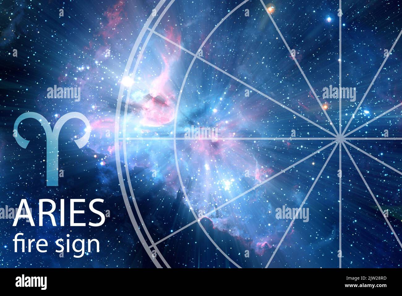 astrology symbol of the zodiac sign of Aries Stock Photo - Alamy