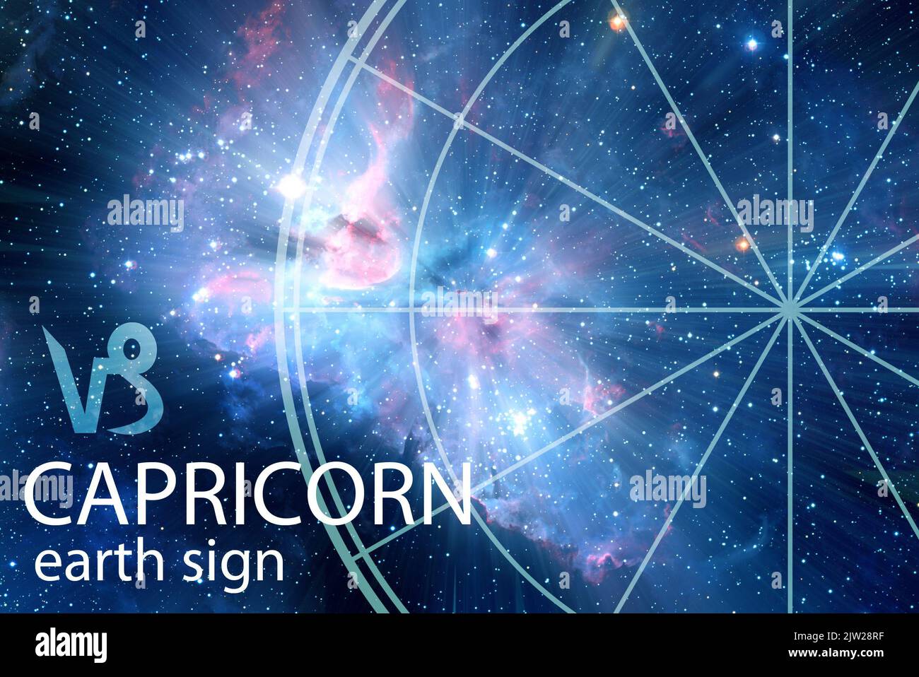 astrology symbol of the zodiac sign of Capricorn Stock Photo - Alamy