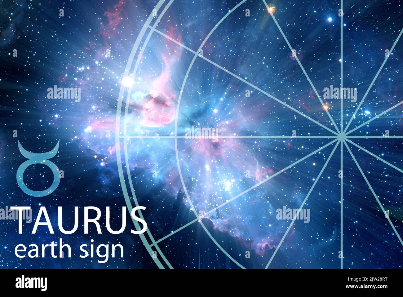 astrology symbol of the zodiac sign of Taurus Stock Photo - Alamy