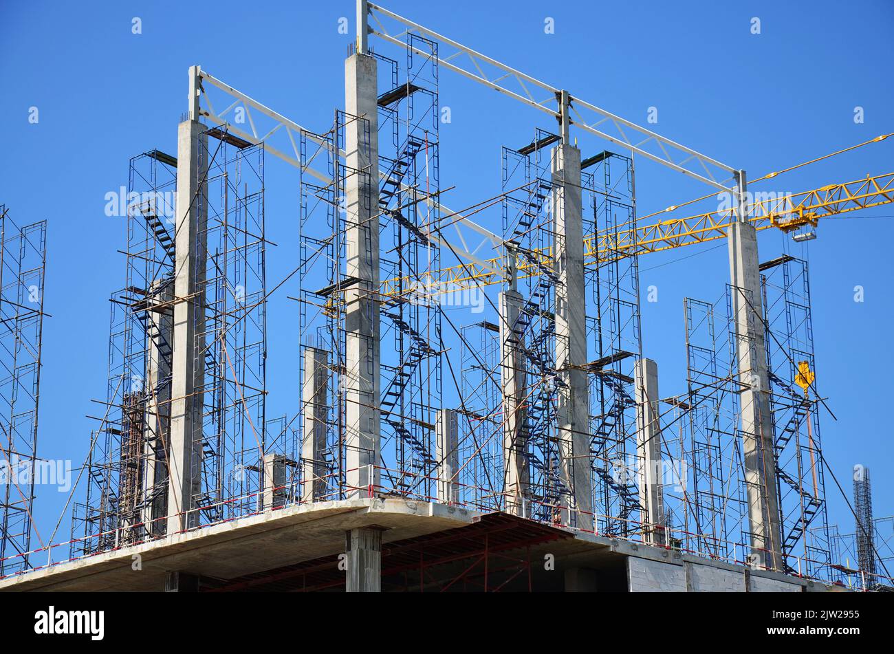 Asian labor people and thai labour workers use machine and heavy ...