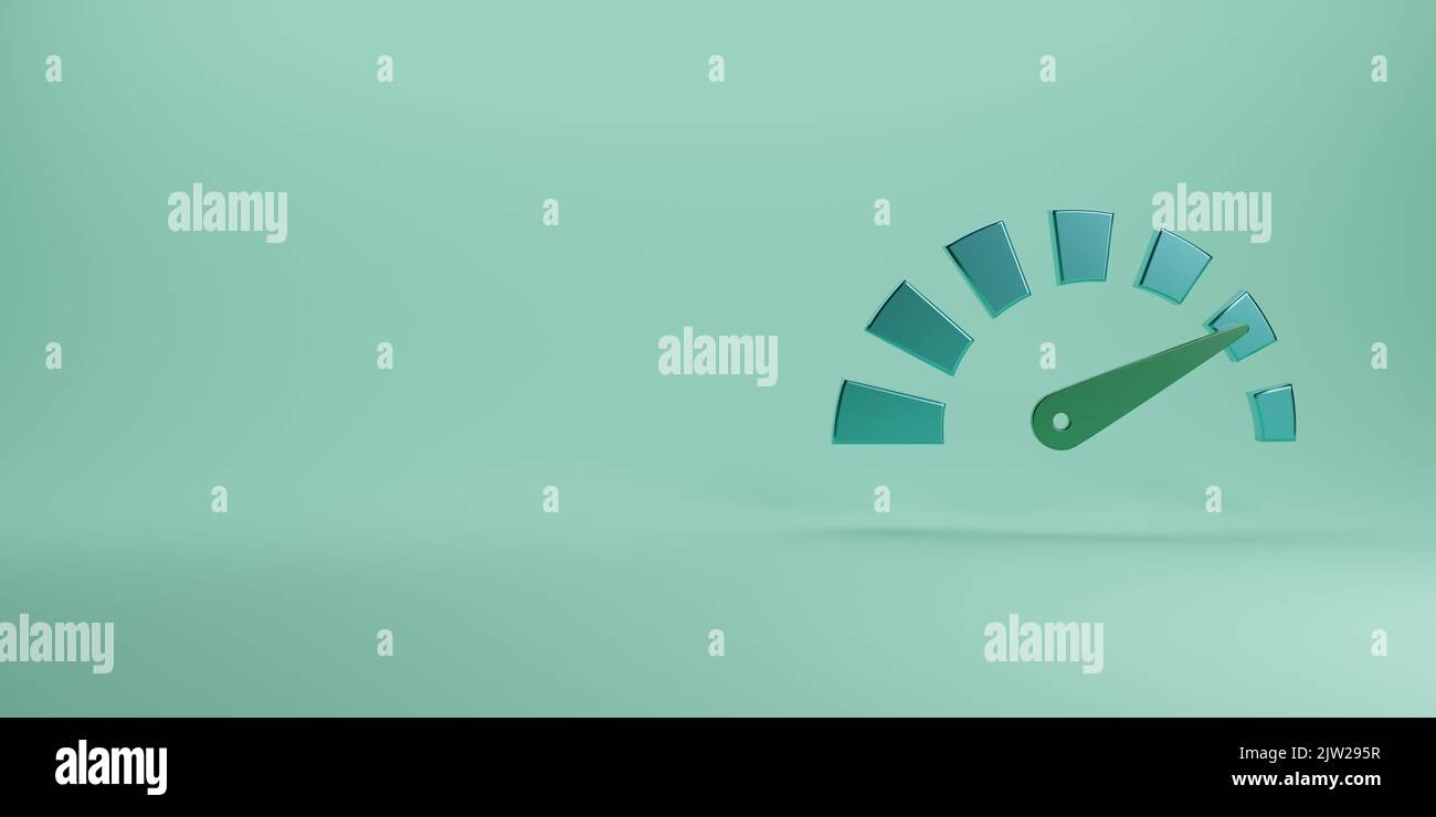 Car dashboard 3d rendered speedometer Stock Photo - Alamy