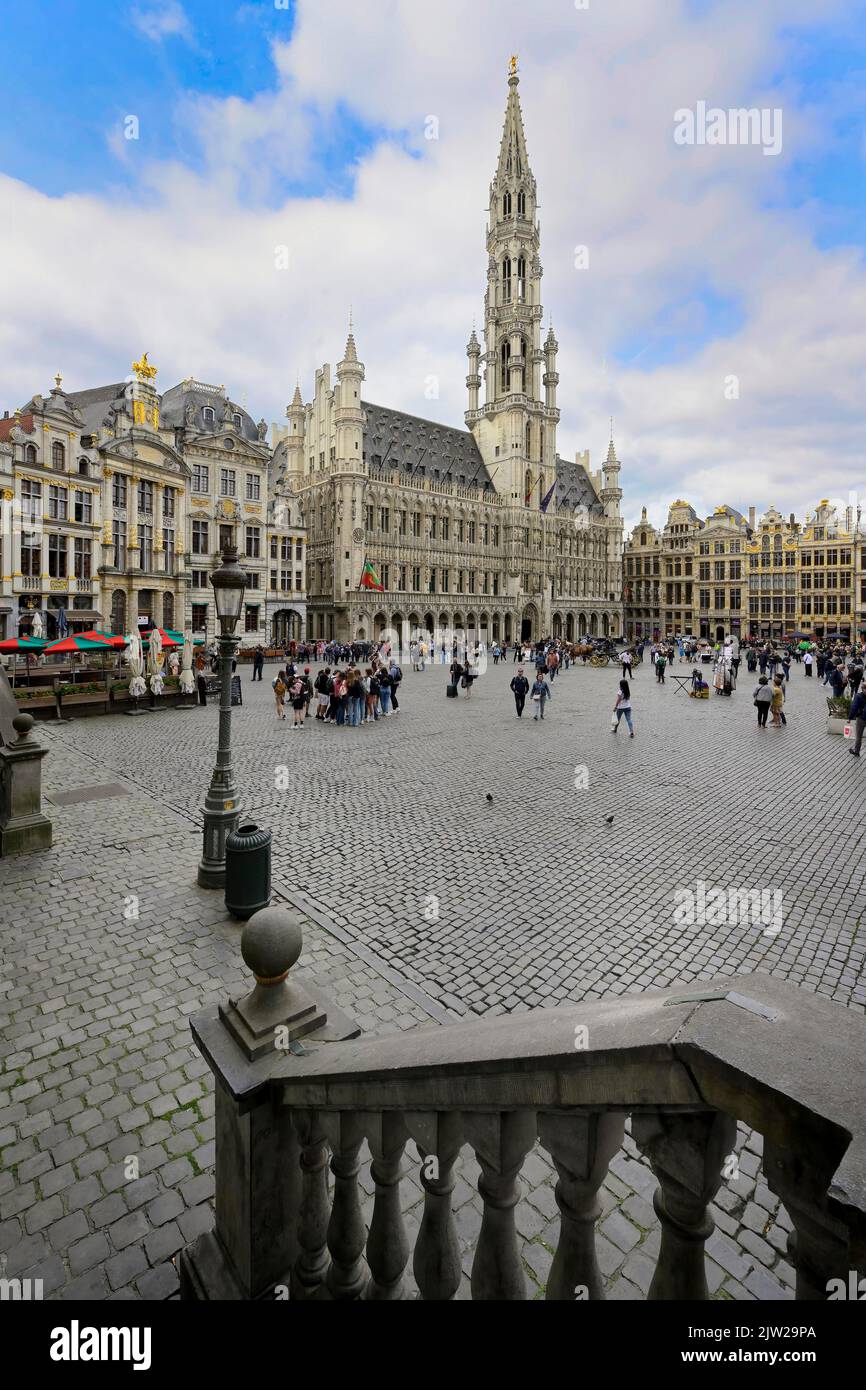 Brussels Famous Grand Place, Brabant, Belgium Stock Photo - Alamy
