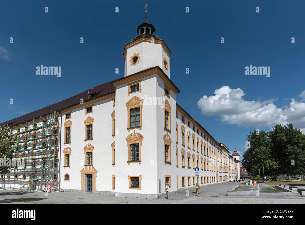 Princely residence, former monastery complex, built in 1651, Kempten ...