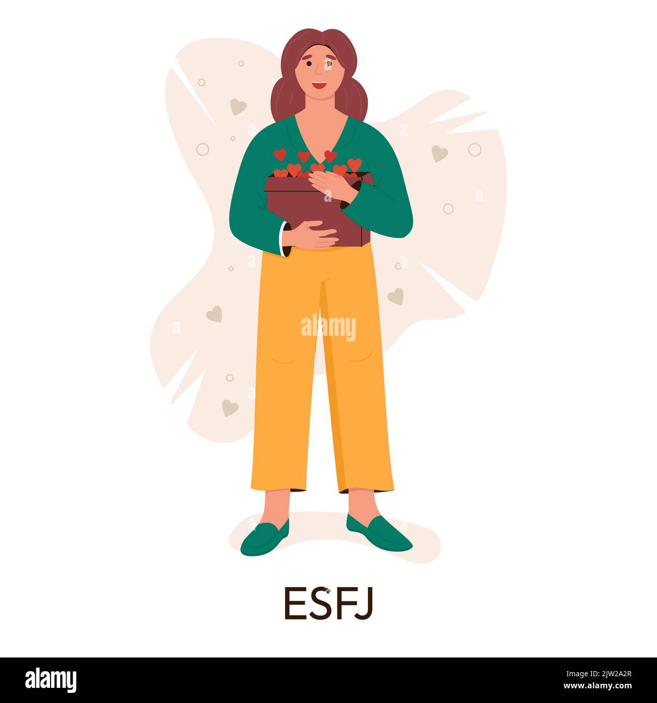 MBTI person types concept. Socionics mbti. Personality test. Flat ...