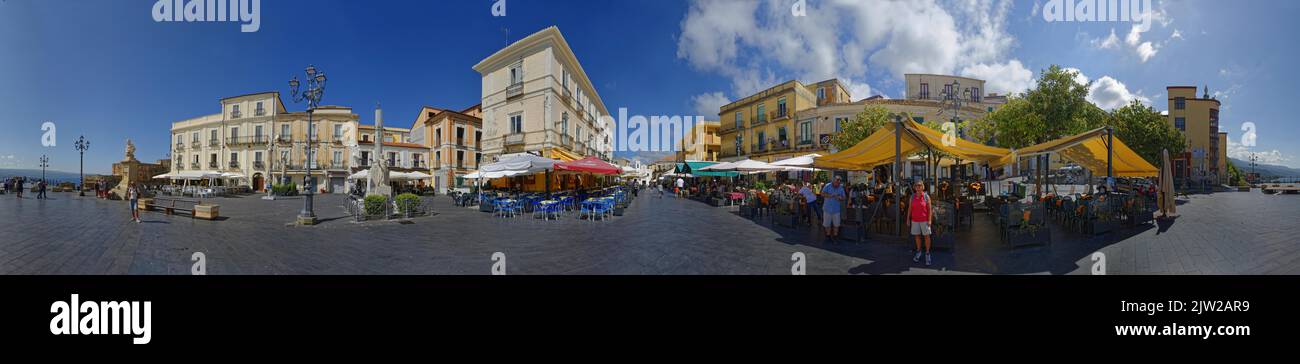 360 Panorama Town Square Piazza della Repubblica, Pizzo, Calabria ...