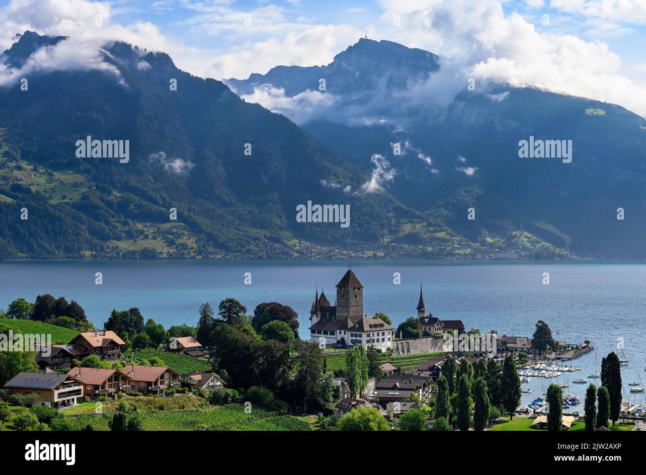 Spiez Castle, Switzerland Stock Photo - Alamy