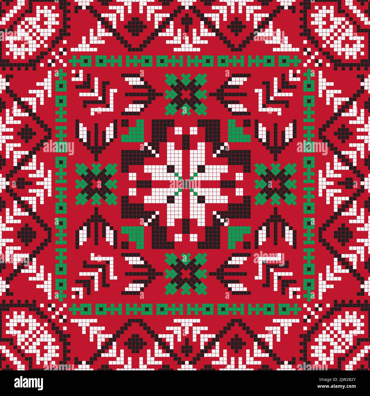 Romanian vector pattern inspired from traditional embroidery Stock ...