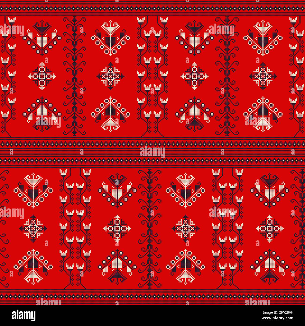 Romanian vector pattern inspired from traditional embroidery Stock ...