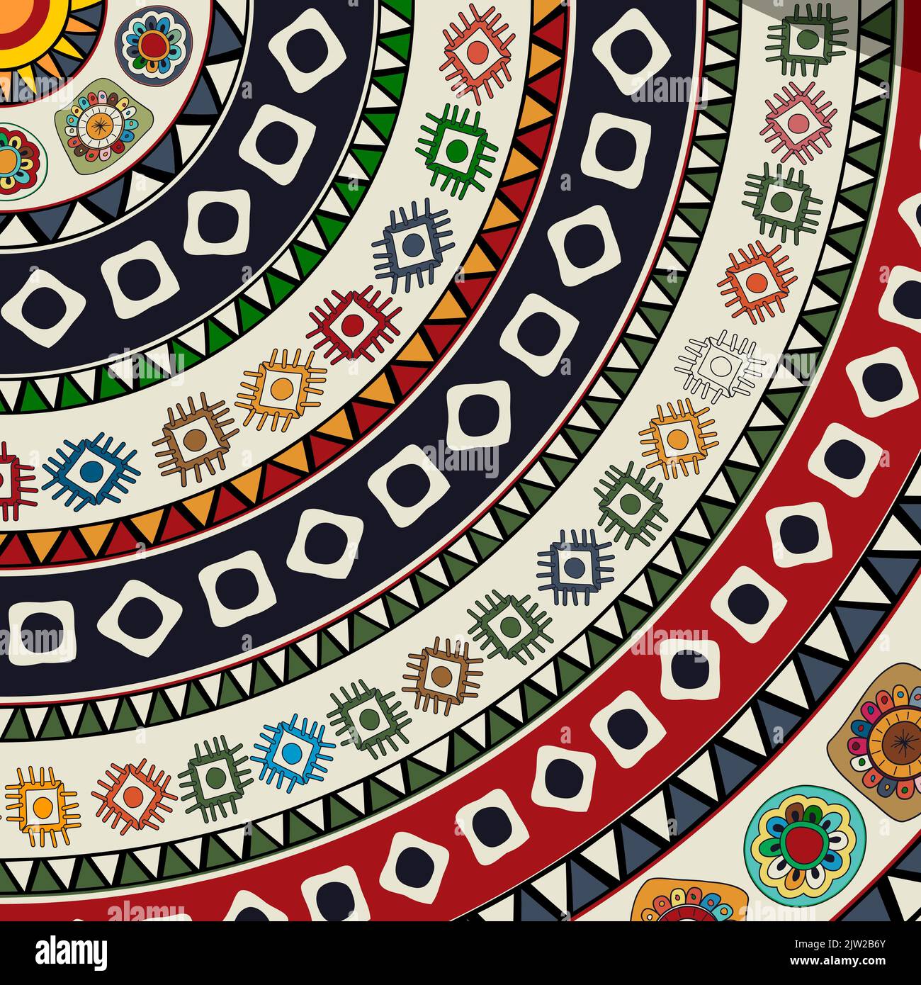Decorative Aztec icon, vector illustration Stock Photo - Alamy