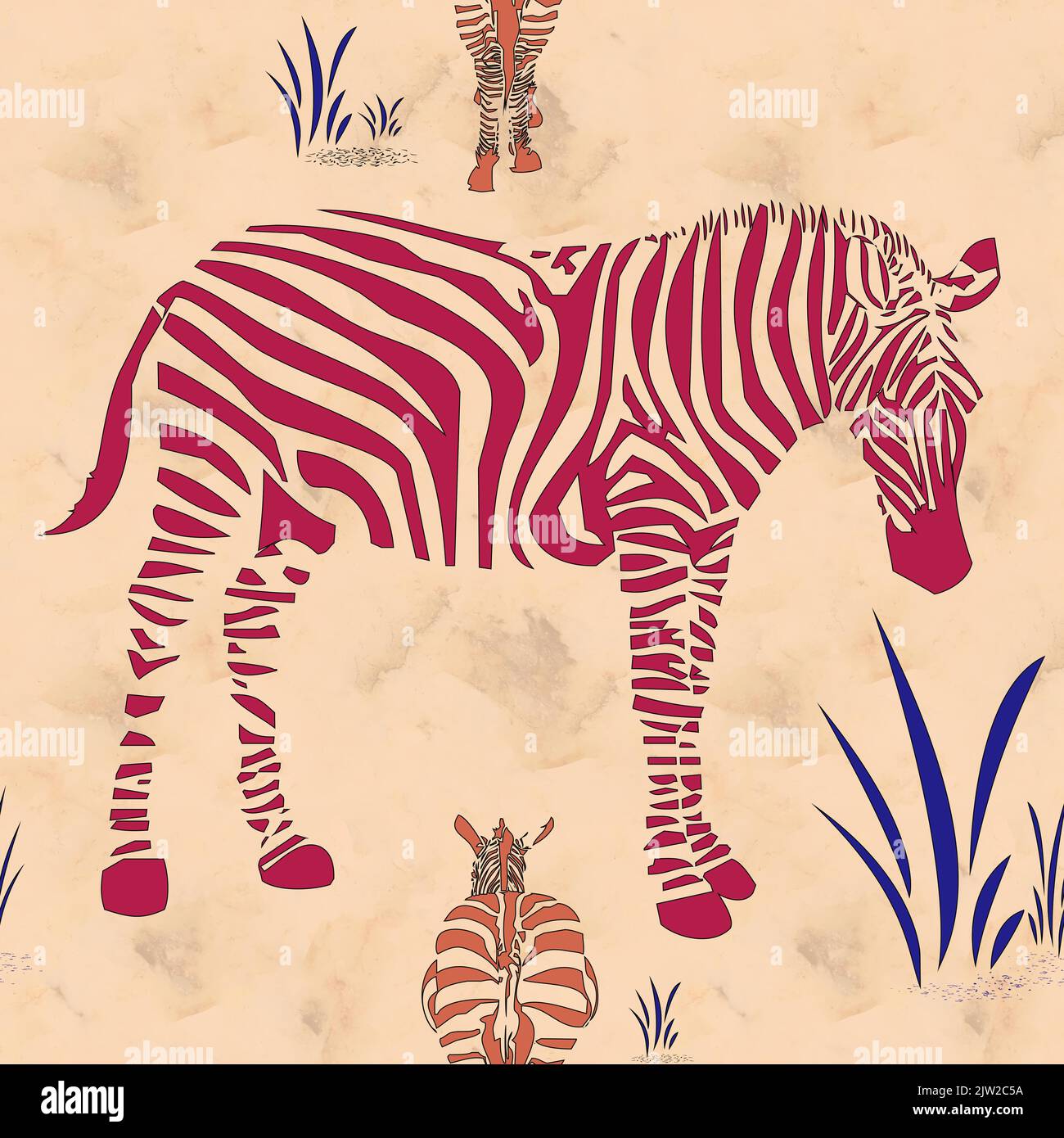 Africa art textile animals hi-res stock photography and images - Alamy