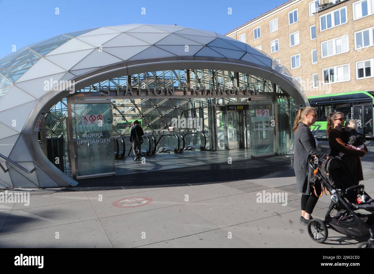 Malmo /Sweden/02 September 2022/Train passengers at Staion triangeln in ...
