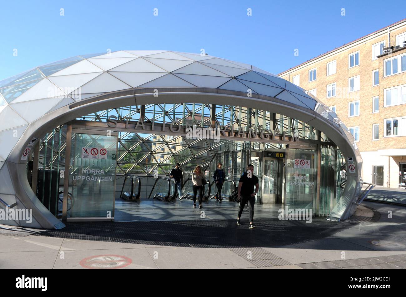 Malmo /Sweden/02 September 2022/Train passengers at Staion triangeln in ...