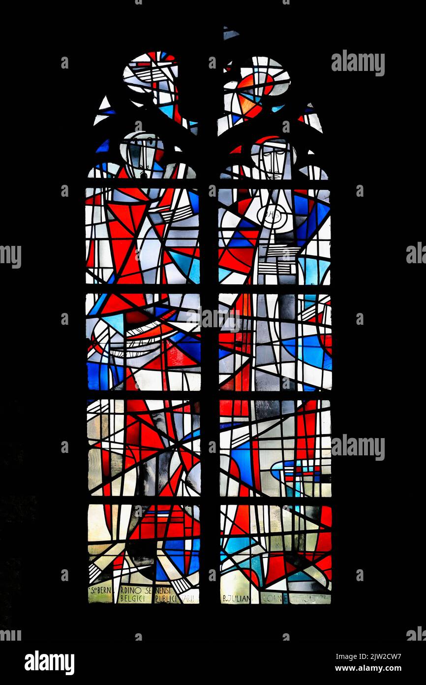 Chapel of the Madeleine, Contemporary stained-Glass windows, Brussels ...