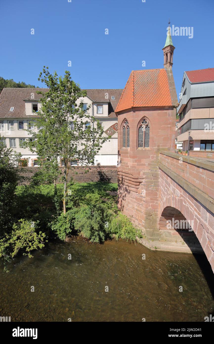 St. Nicholas Chapel built in 1400 at the St. Nicholas Bridge over the ...