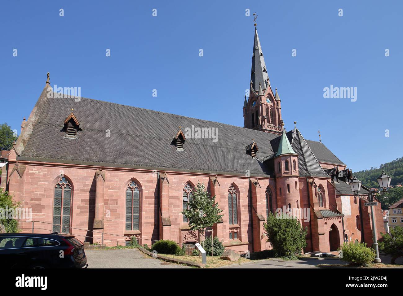 Neo-Gothic St. Peter and Paul Town Church in Calw, Nagold Valley ...