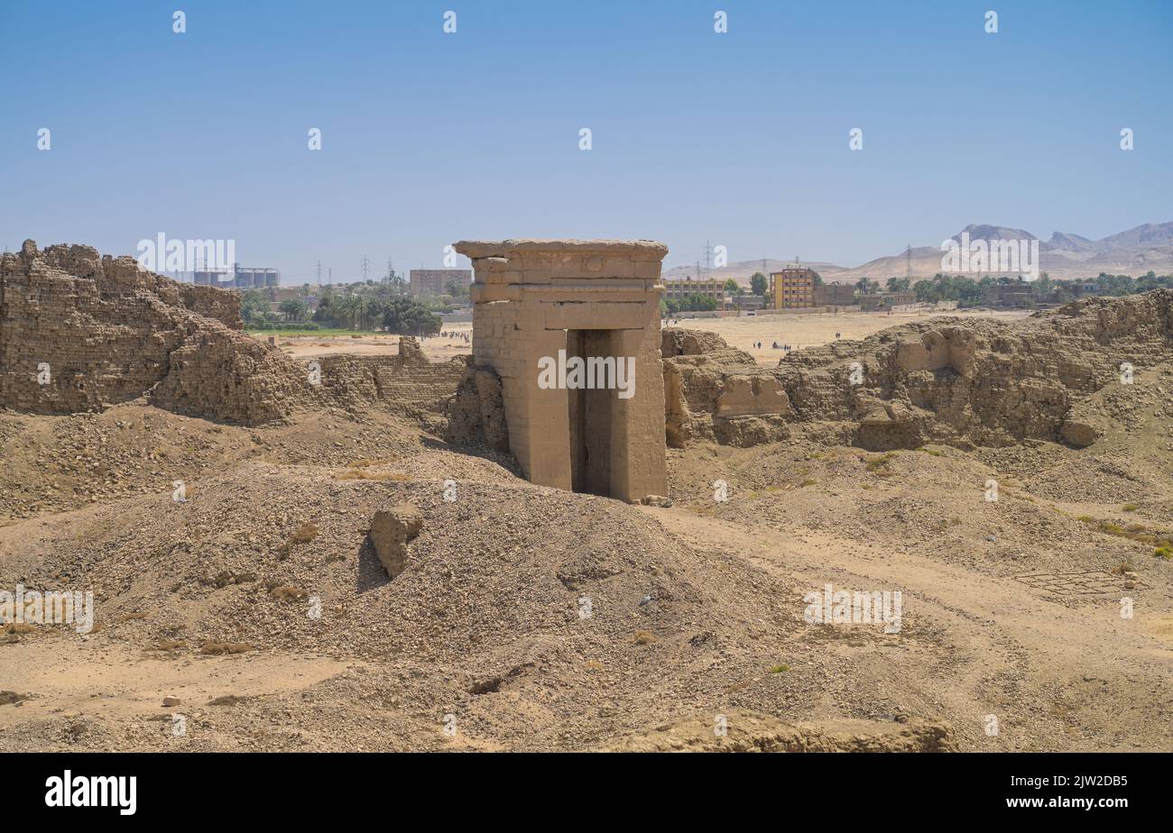 Eastern Gate, Temple of Hathor, Dendera, Qina, Egypt Stock Photo - Alamy