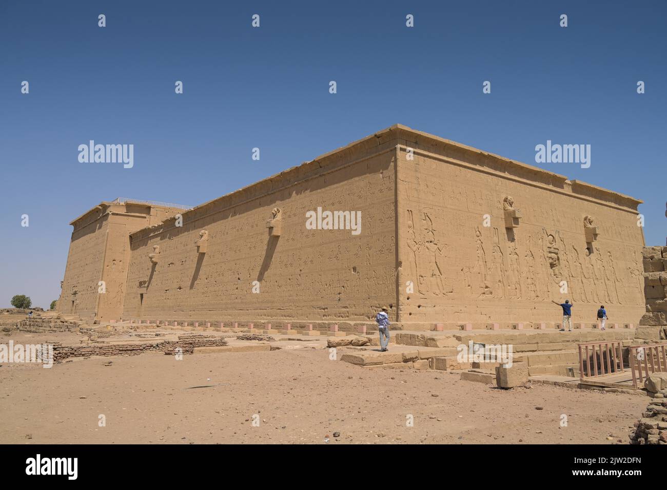 Southwest view, Temple of Hathor, Dendera, Qina, Egypt Stock Photo - Alamy
