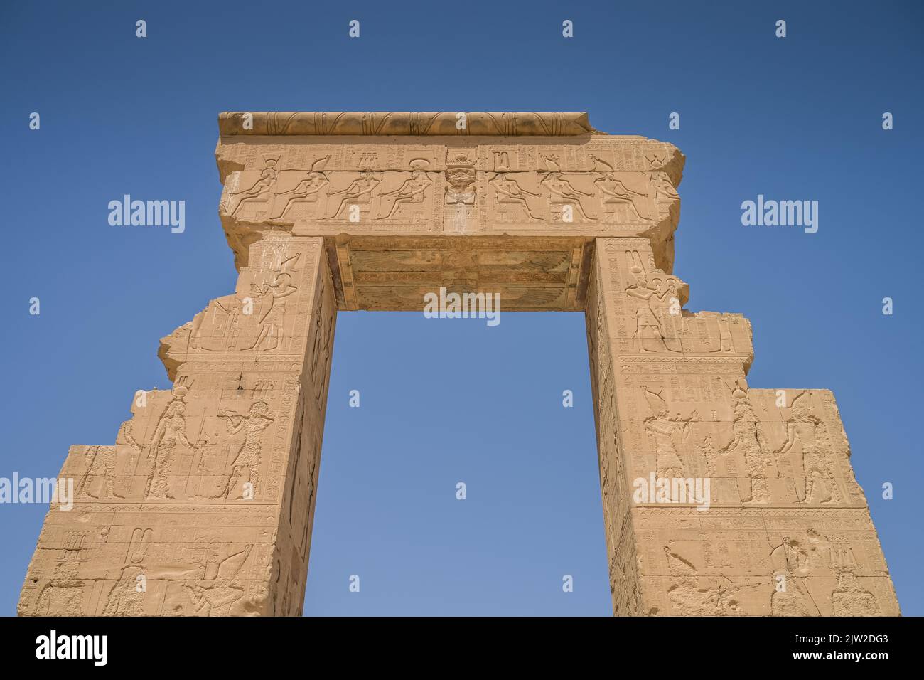 Gate of Domitian and Trajan, northern entrance, Temple of Hathor ...