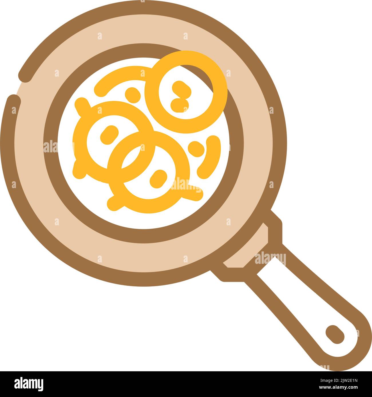 fried onion color icon vector illustration Stock Vector Image & Art - Alamy