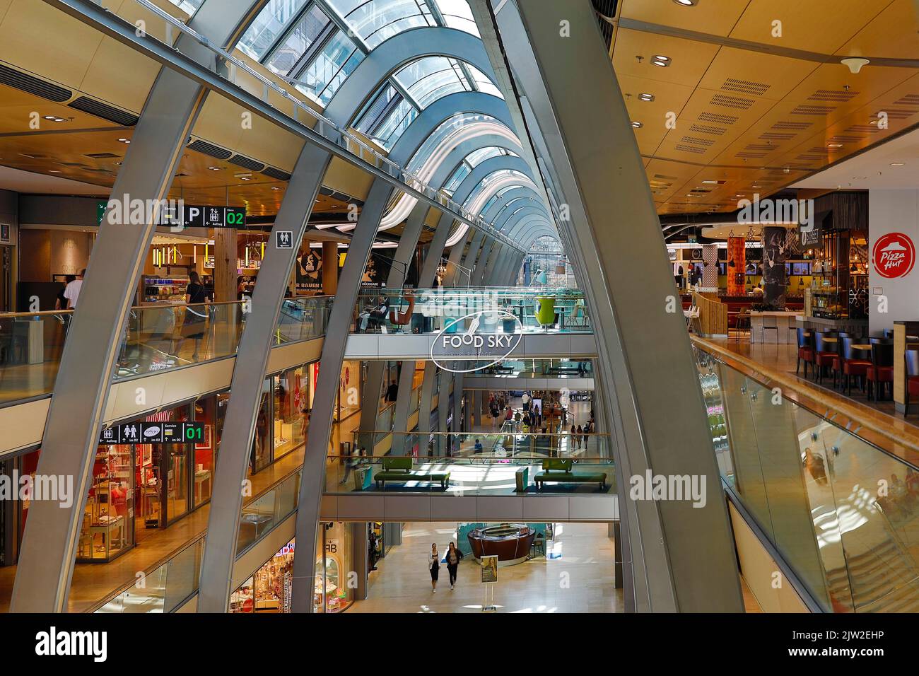 Europapassage, shopping arcade, arch construction, Hamburg, Germany ...