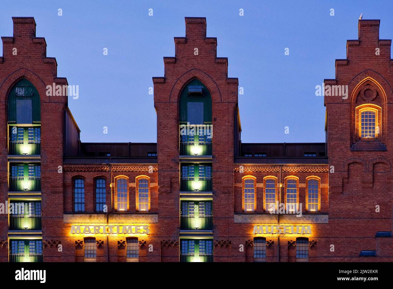 International Maritime Museum Hamburg at sunrise, Hamburg, Germany ...