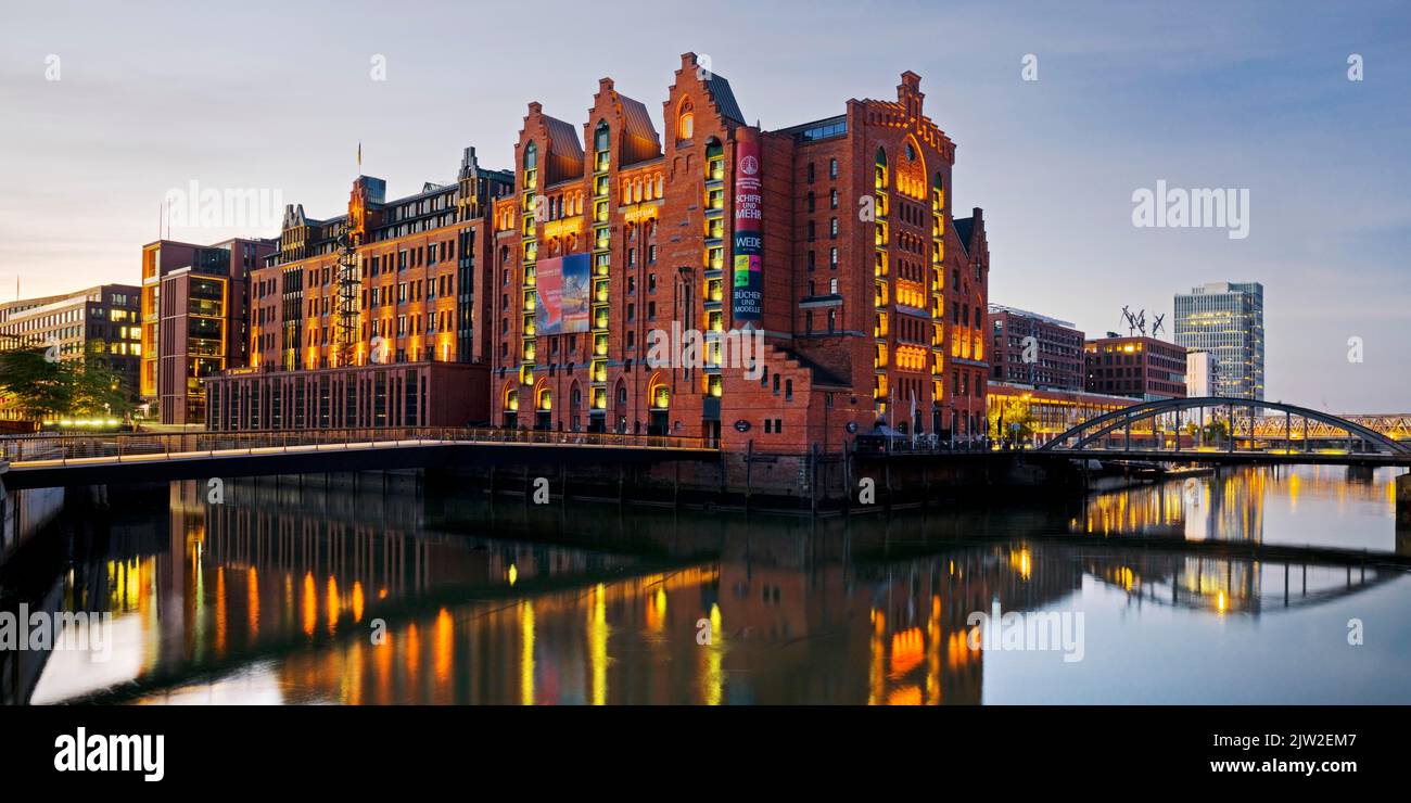 International Maritime Museum Hamburg at sunrise, Hamburg, Germany ...