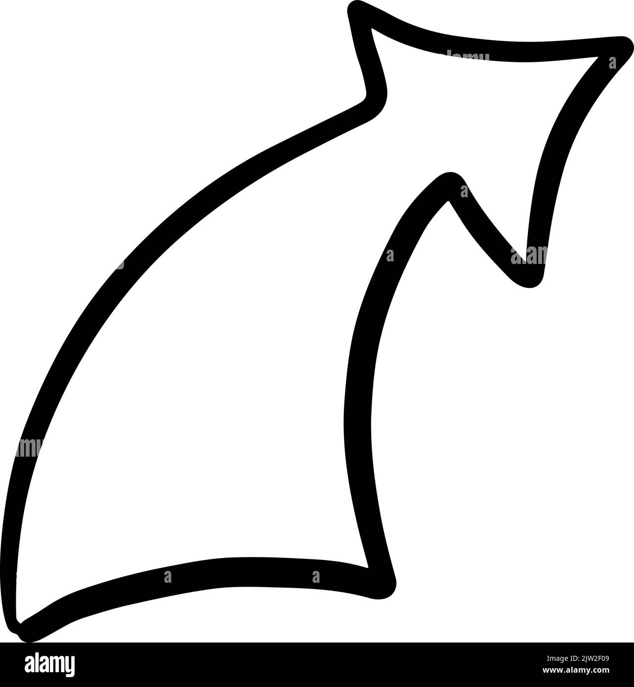 Sketch arrow simple vector illustration Stock Vector Image & Art - Alamy