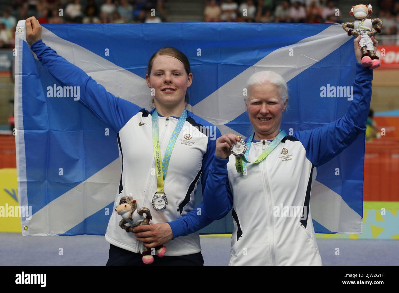 Aileen McGLYNN of Scotland along with her pilot Ellie Stone winning ...