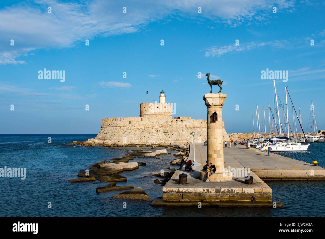 Saint Agios Nikolaos (Fortress of Saint Nicholas) at the entrance to ...