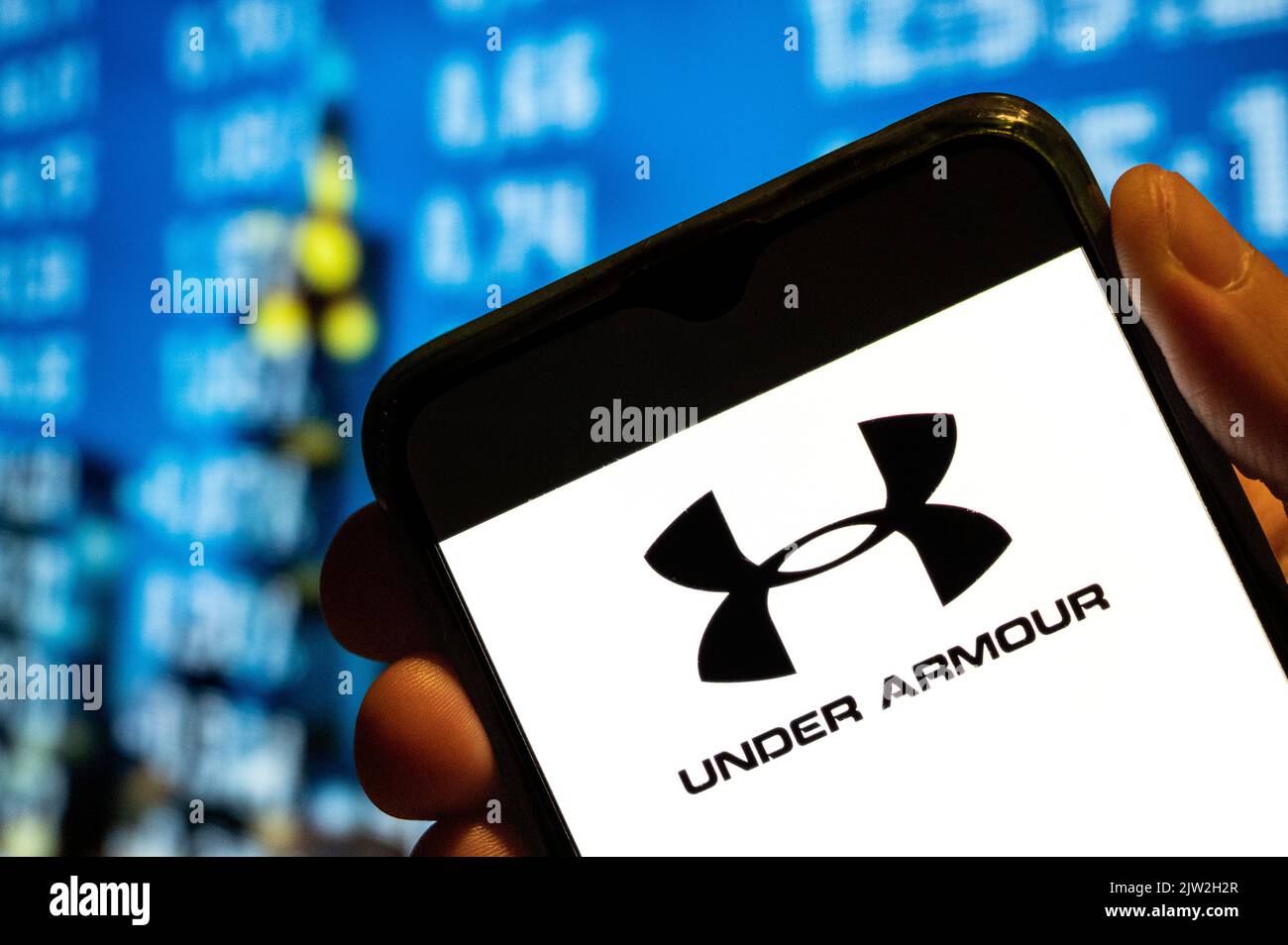 In this photo illustration, the American multinational clothing brand ...