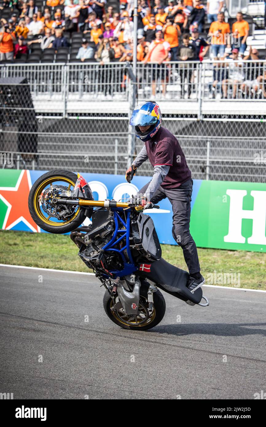 stunt animation during the Formula 1 Heineken Dutch Grand Prix 2022 ...