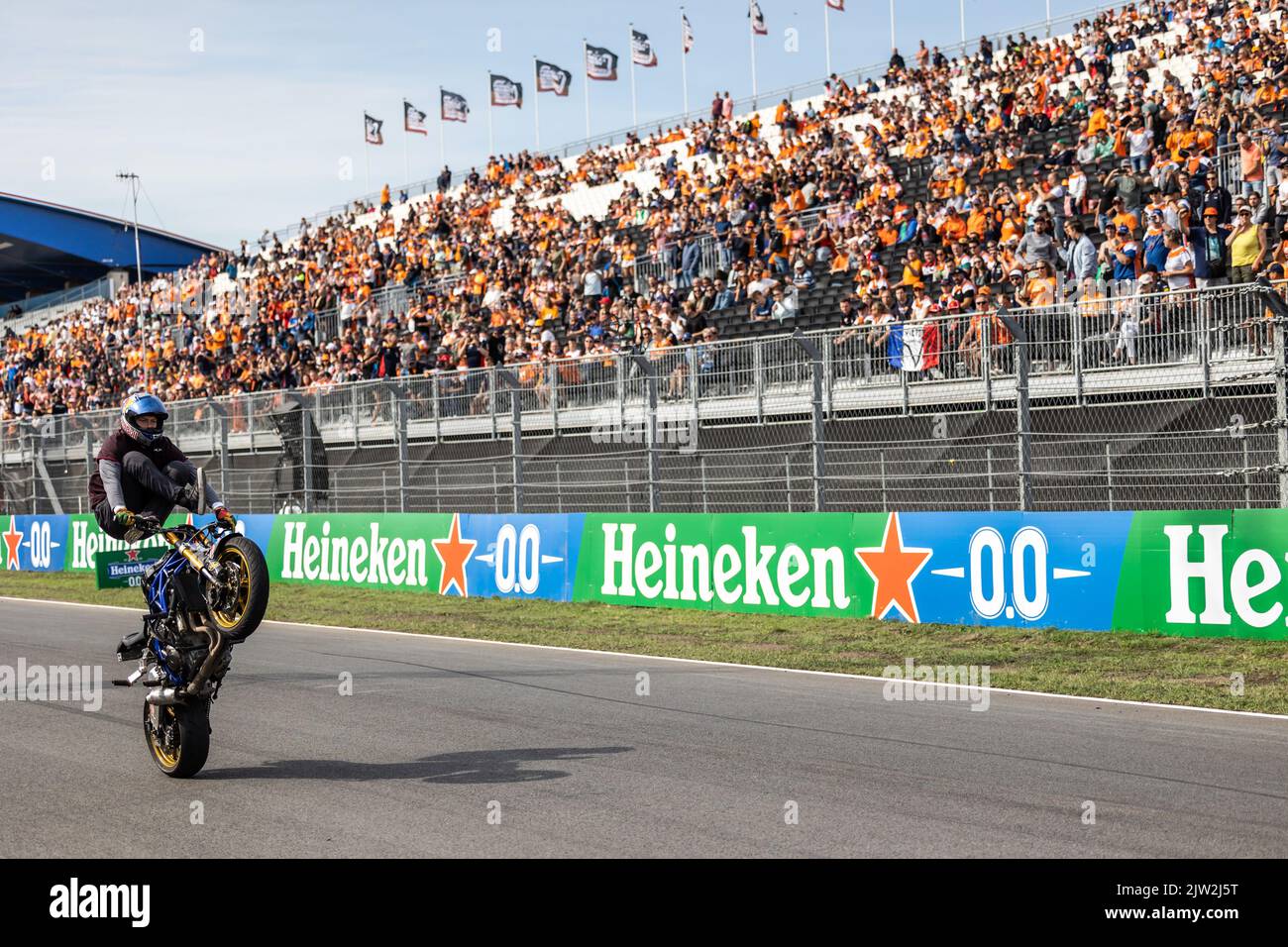 stunt animation during the Formula 1 Heineken Dutch Grand Prix 2022 ...